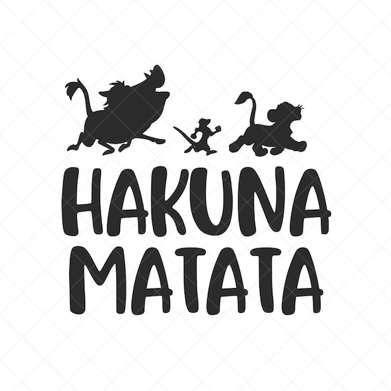 Hakuna Matata SVG Timon and Pumbaa Png Eps Dxf Cricut - Etsy Finland