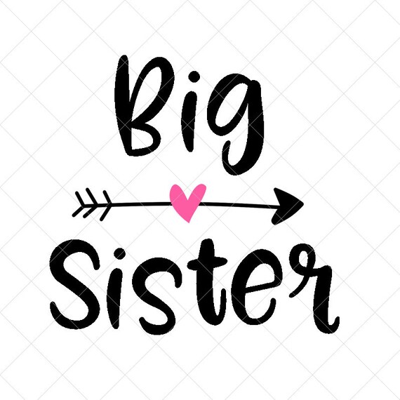 Hermana mayor SVG Chica SVG Hermana Svg Png Eps Dxf | Etsy México