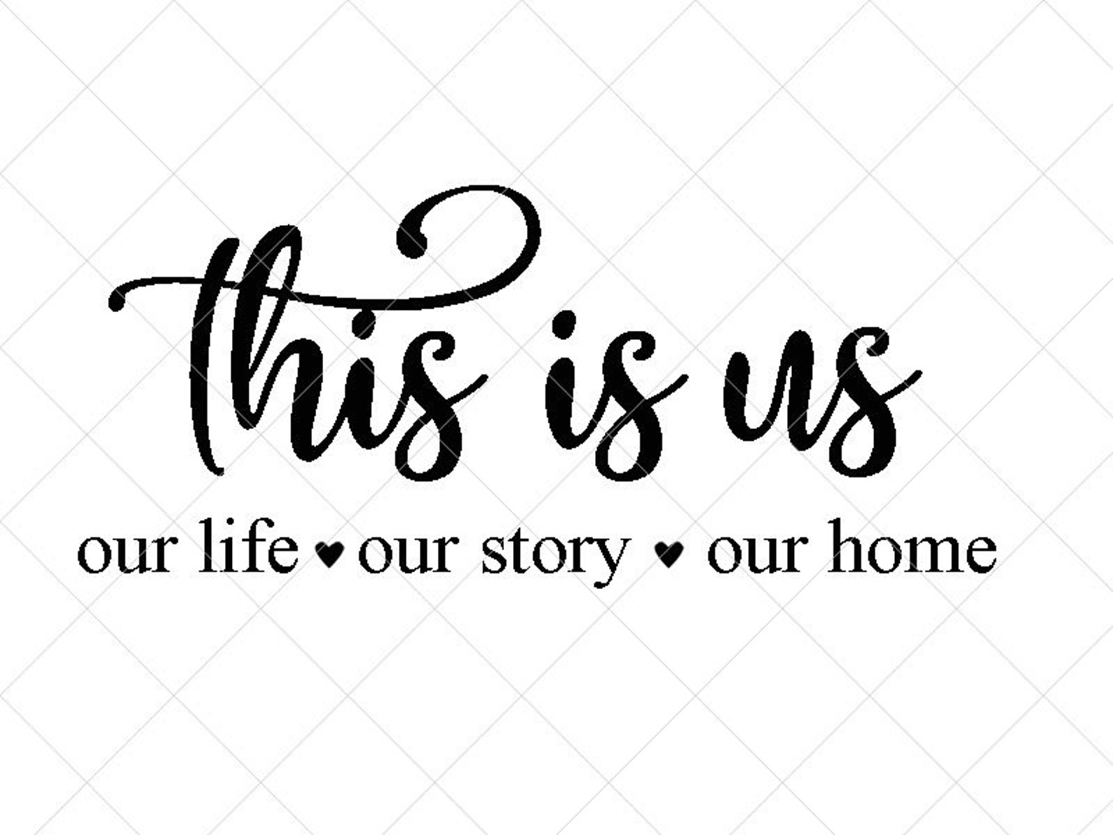This is Us SVG Family SVG Home Decor Svg Png Eps Dxf - Etsy Canada