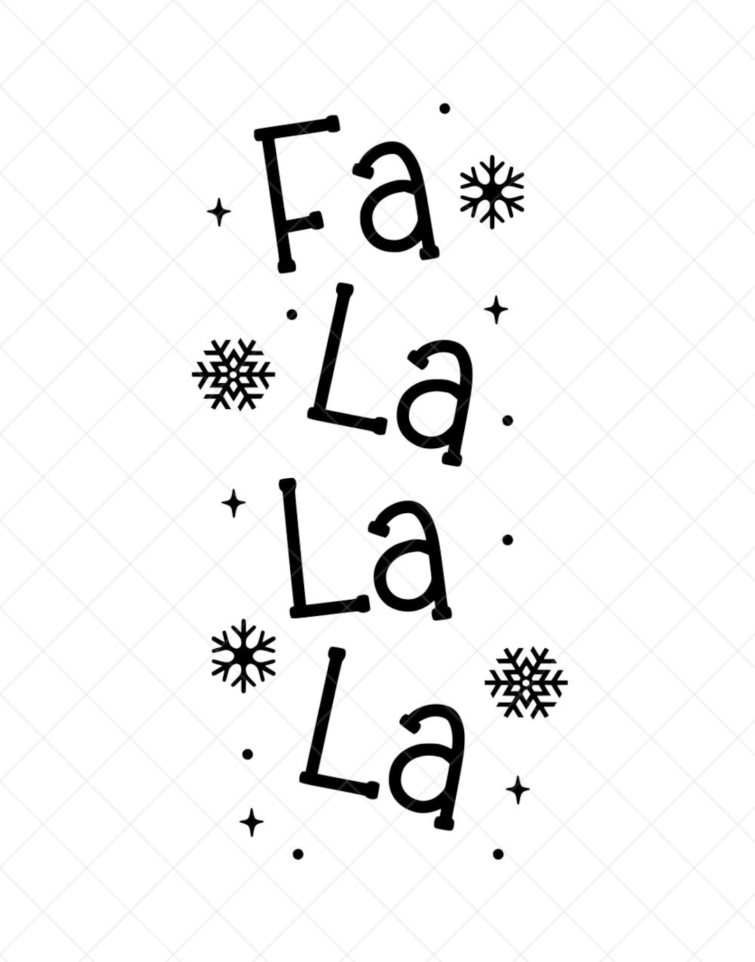 Falalala SVG, Christmas Carol, Holiday SVG, Png, Eps, Dxf, Cricut, Cut ...