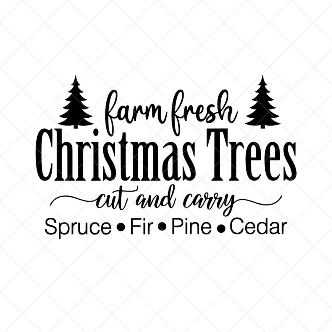 Christmas Tree Sign SVG, Christmas SVG, Holiday SVG, Png, Eps, Dxf ...