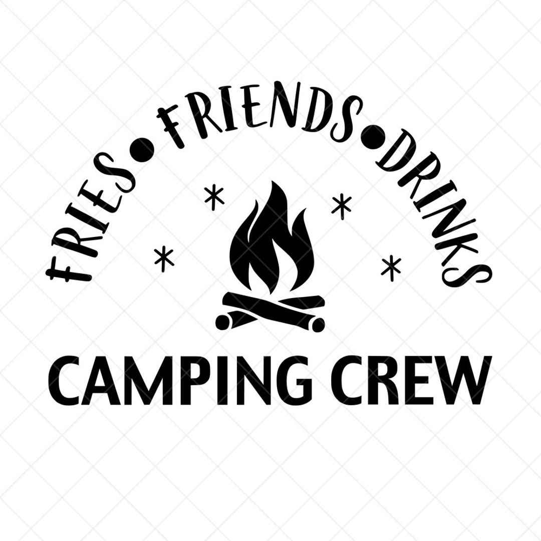 Fries Friends Drinks SVG, Camping, Png, Eps, Dxf, Vector, Cricut, Cut ...