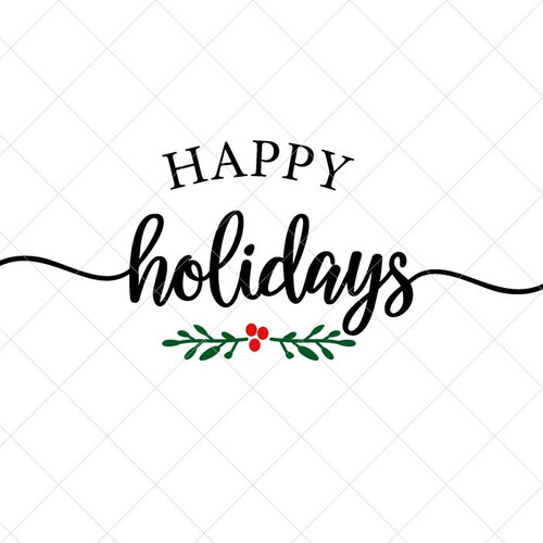 HAPPY HOLIDAYS SVG Christmas Svg Holiday Svg Png Eps Dxf - Etsy