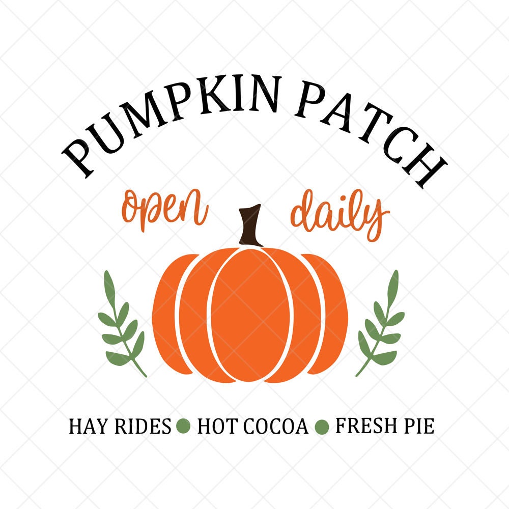 Pumpkin Patch Sign SVG Sign Svg Fall SVG Thanksgiving SVG - Etsy