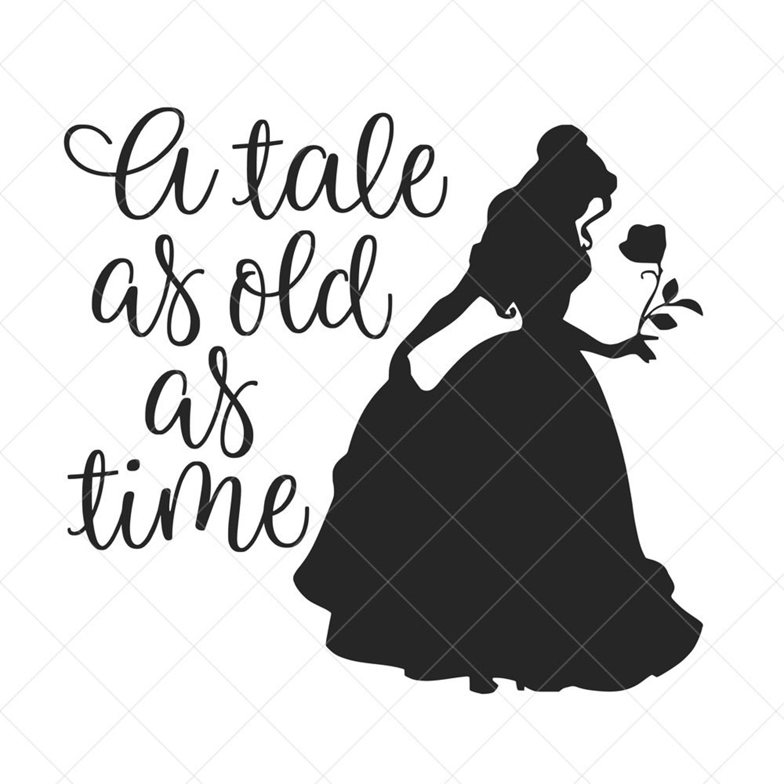 A Tale as Old as Time Svg Vector File Svg Quote SVG | Etsy