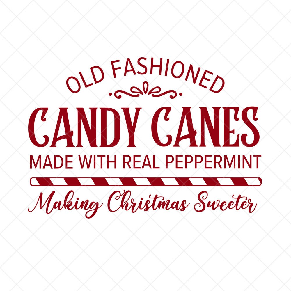 Old Fashioned Candy Cane Sign SVG Christmas SVG Holiday SVG - Etsy