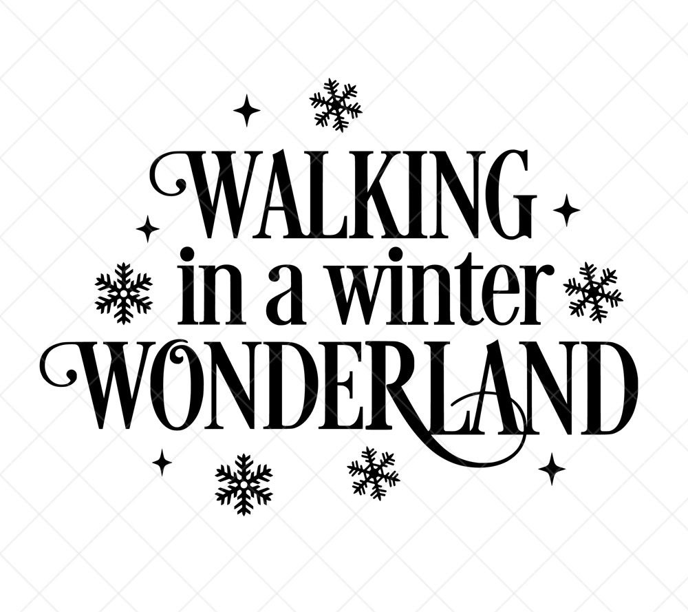 Walking in a Winter Wonderland SVG Christmas SVG Holiday - Etsy