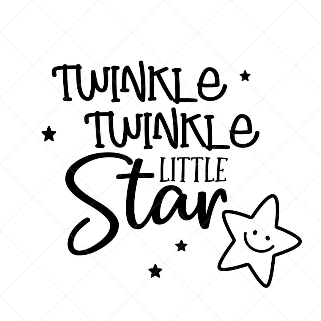 Twinkle Twinkle Little Star SVG, Vivero SVG, Baby Shower Svg, Png, Eps ...