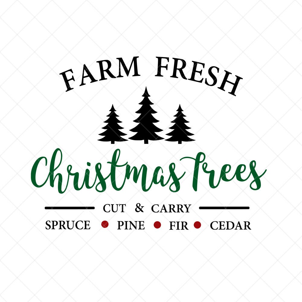 Christmas Tree Sign SVG Christmas SVG Holiday SVG Png Eps - Etsy