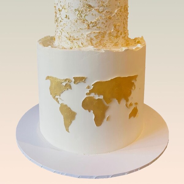 World Map Stencil - Etsy