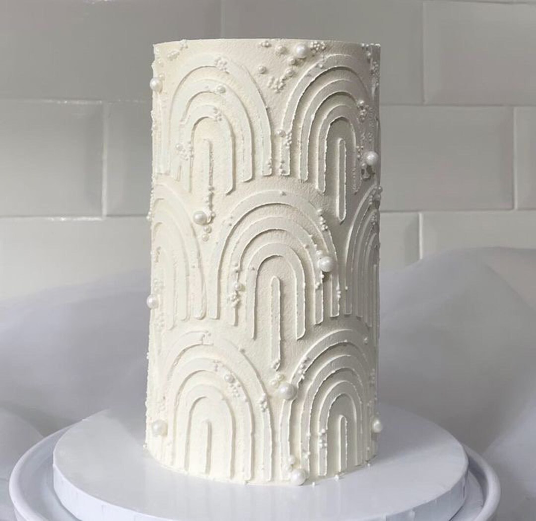 Boho Rainbow Cake Stencil - Buttercream Cake for All Celebrations ...