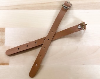 2 Leather Straps for Luggage Tags - Etsy