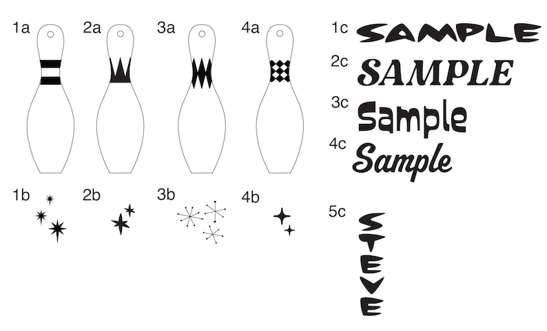 Midcentury Modern Bowling Pin Keychain - Etsy