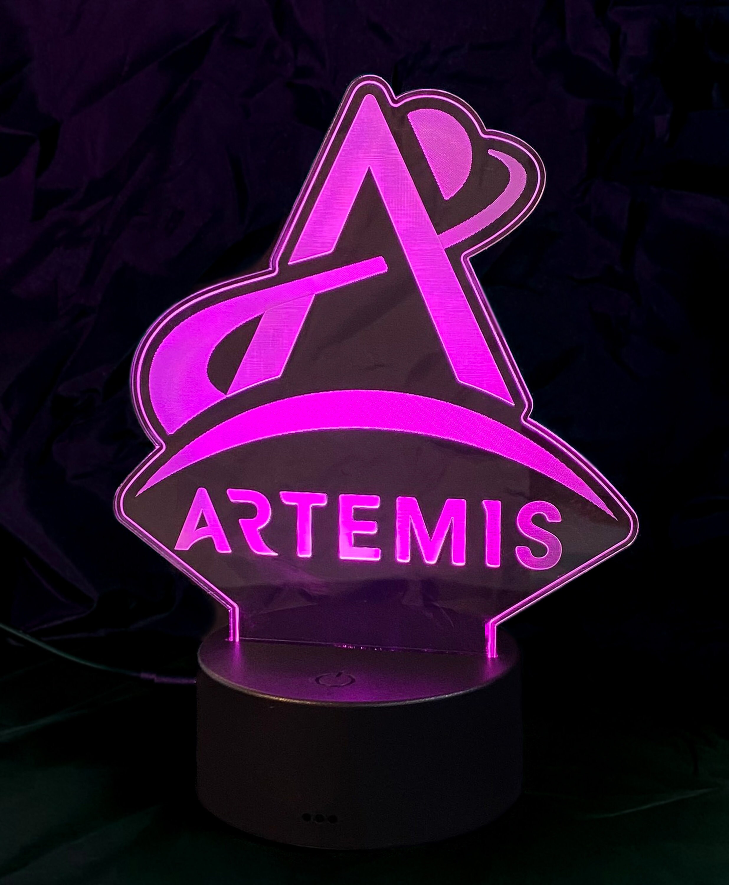 Small Artemis 1 Mission Logo Color Changing LED Light - Etsy