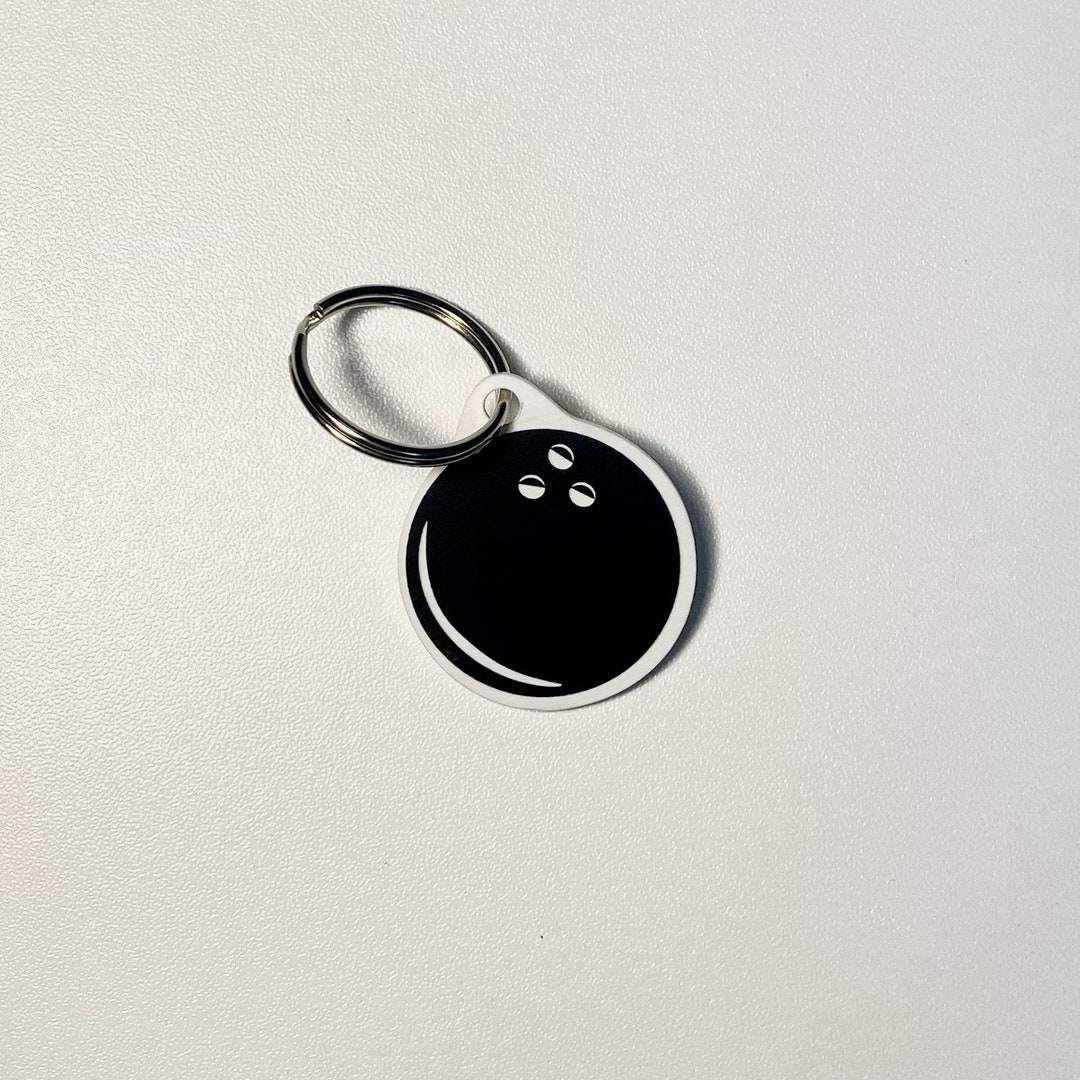 Midcentury Modern Bowling Ball Keychain - Etsy