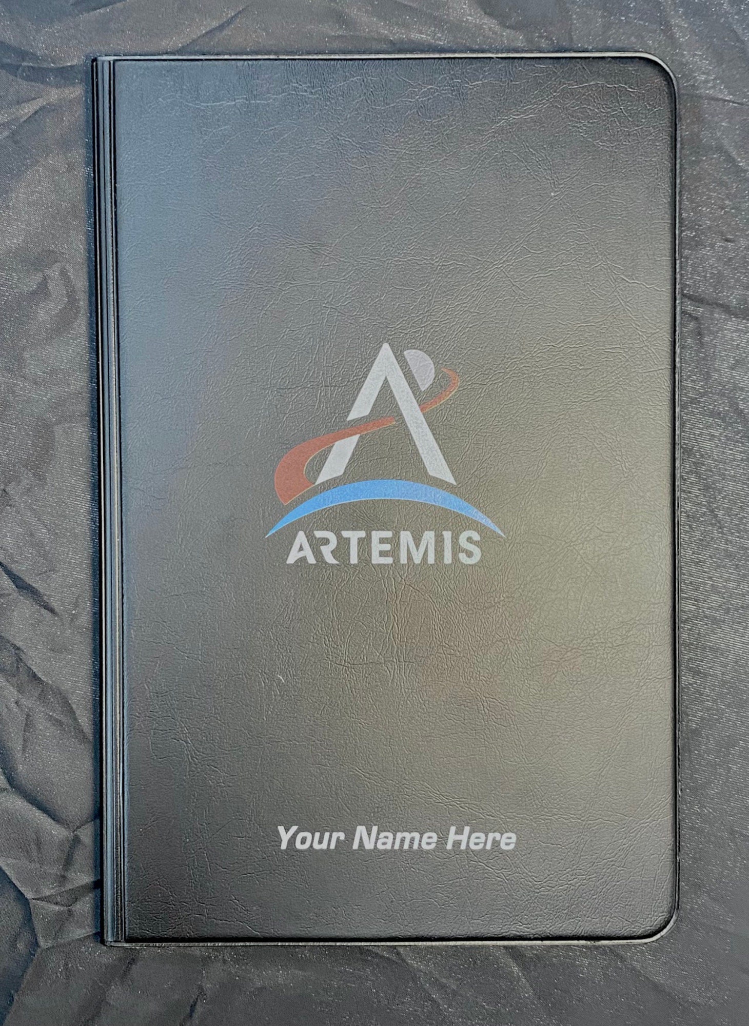 Personalized Artemis 1 Mission Logo Folio - Includes 5 X 7 Notepad ...