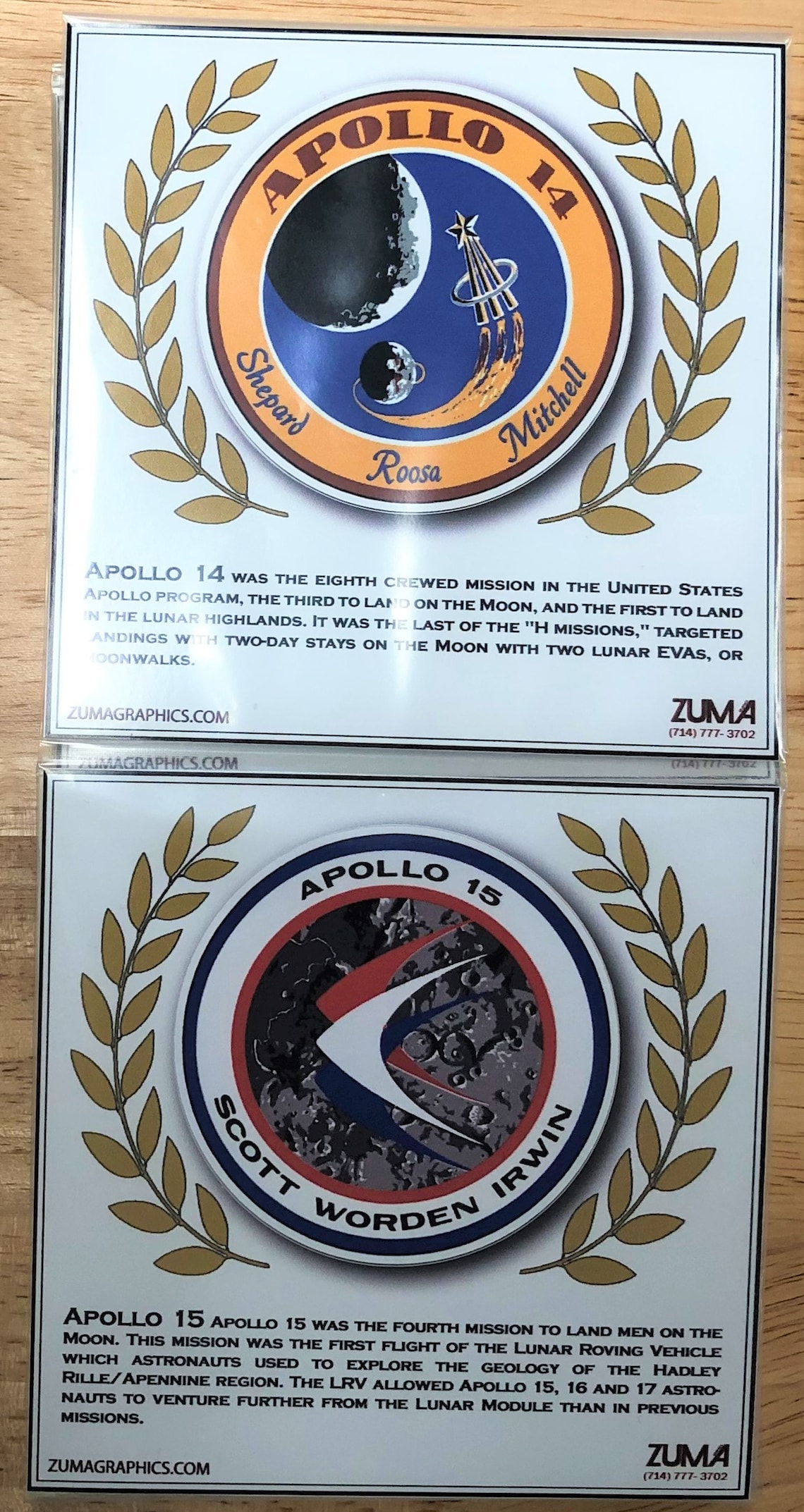14 NASA Apollo Mission Sticker Decals Collector's Edition - Etsy