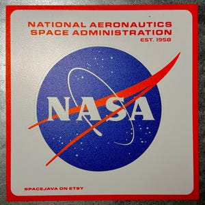 NASA Logo Single Sheet Sticker - Etsy