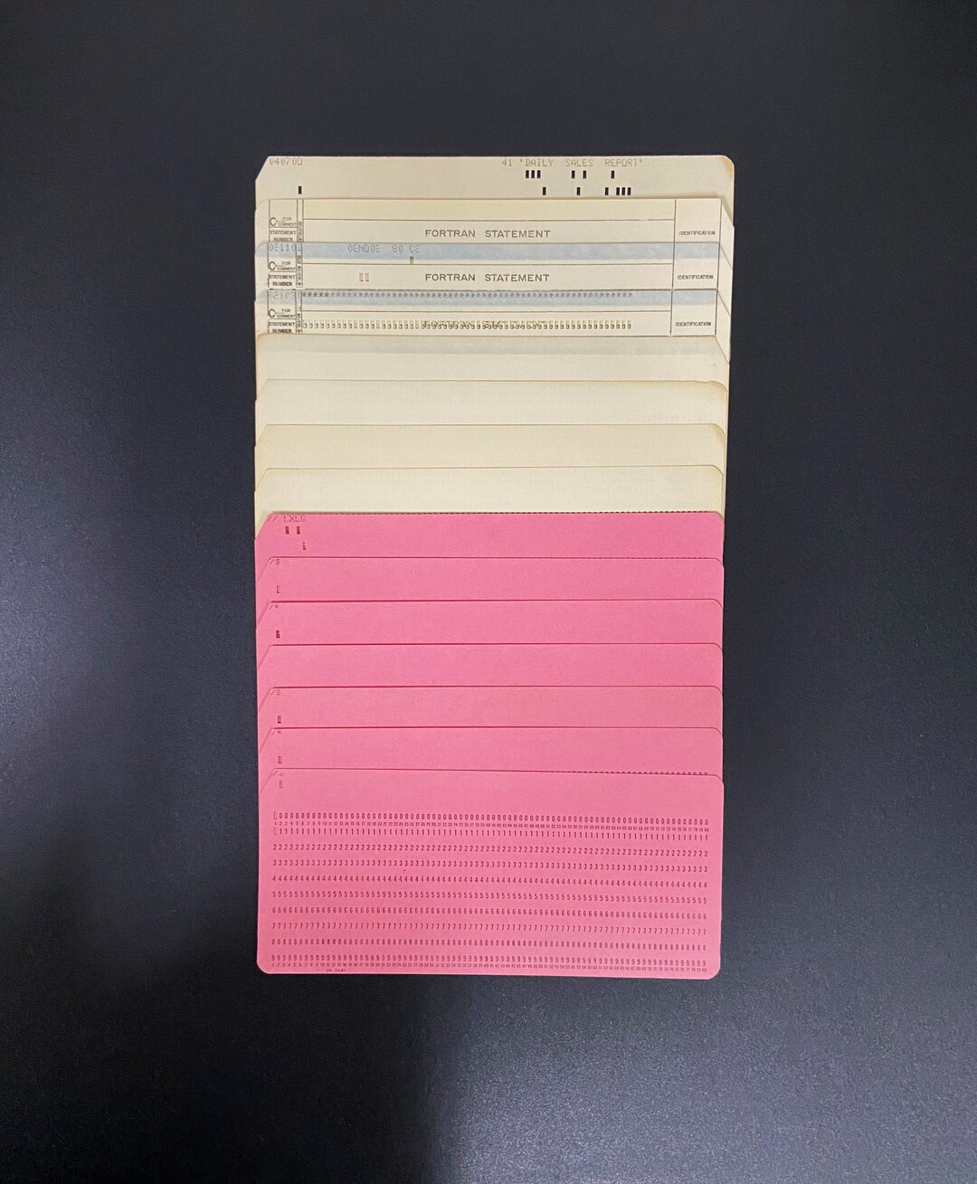 15 Vintage IBM Fortran Statement Punched Computer Punch Cards ...