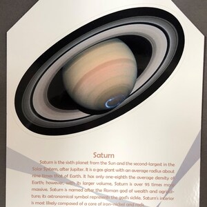 Solar System (9) Planet Sticker Decals on Informational Cards - Etsy