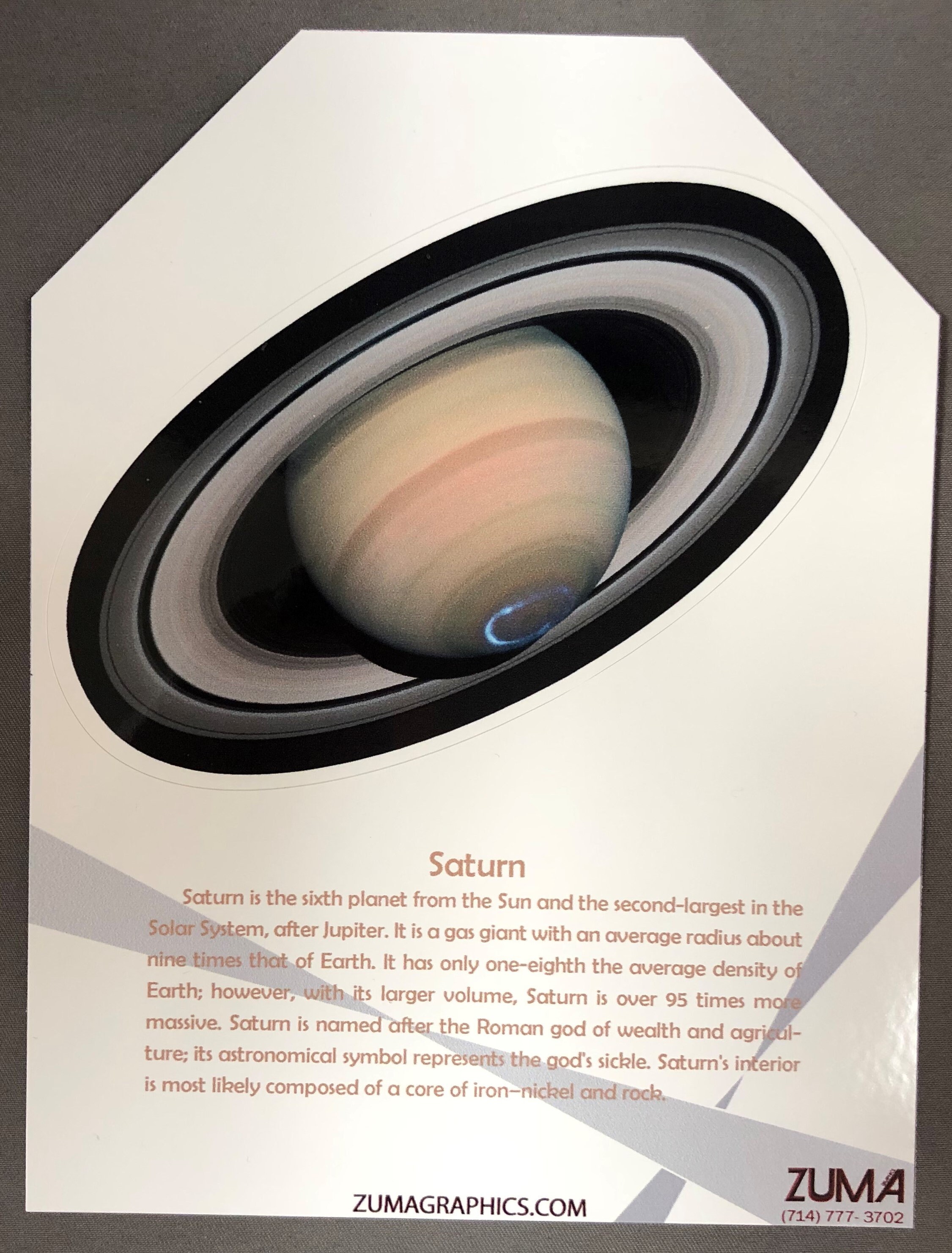 Solar System 9 Planet Sticker Decals on Informational Cards - Etsy