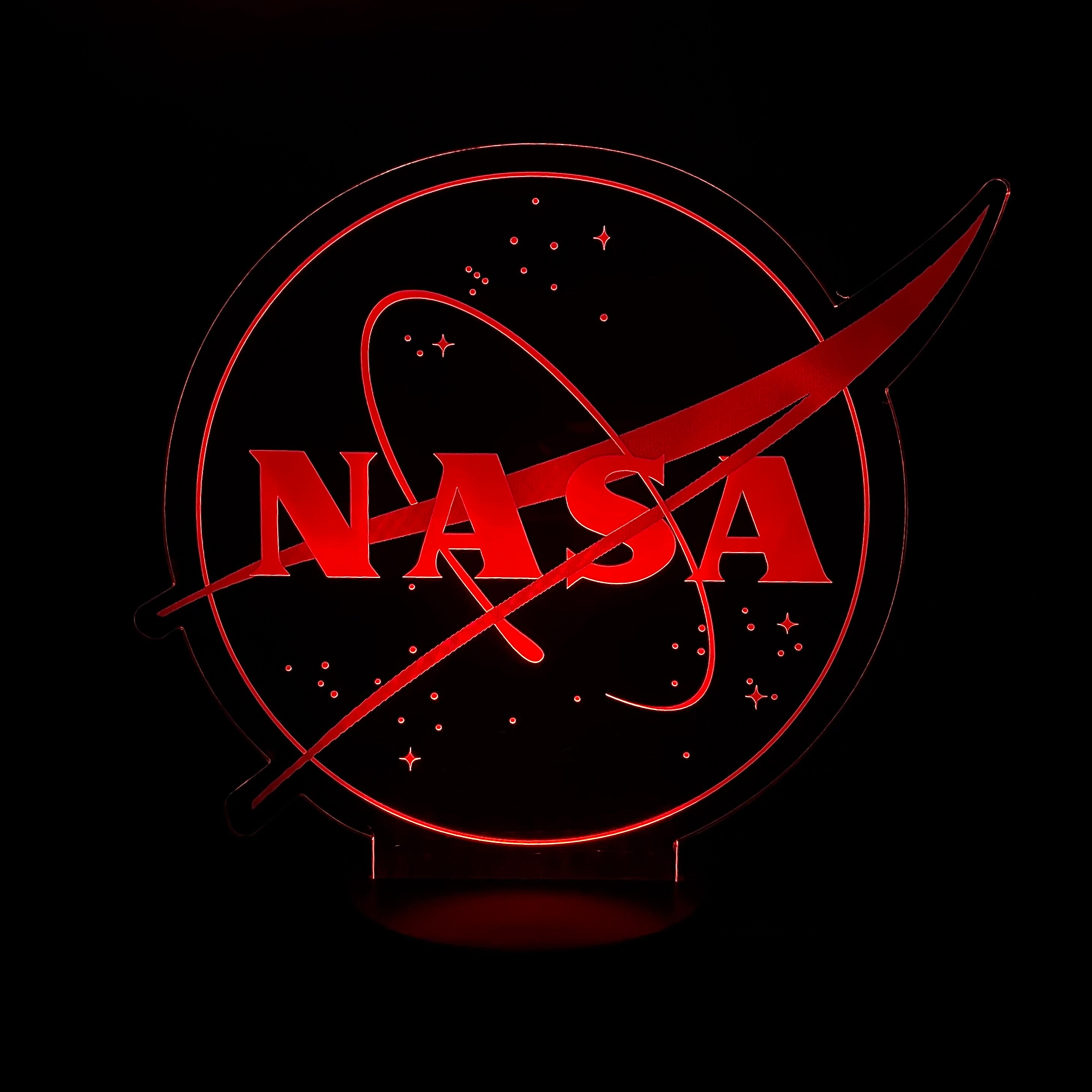 Small Nasa Meatball Logo II Color Change LED Light - Etsy