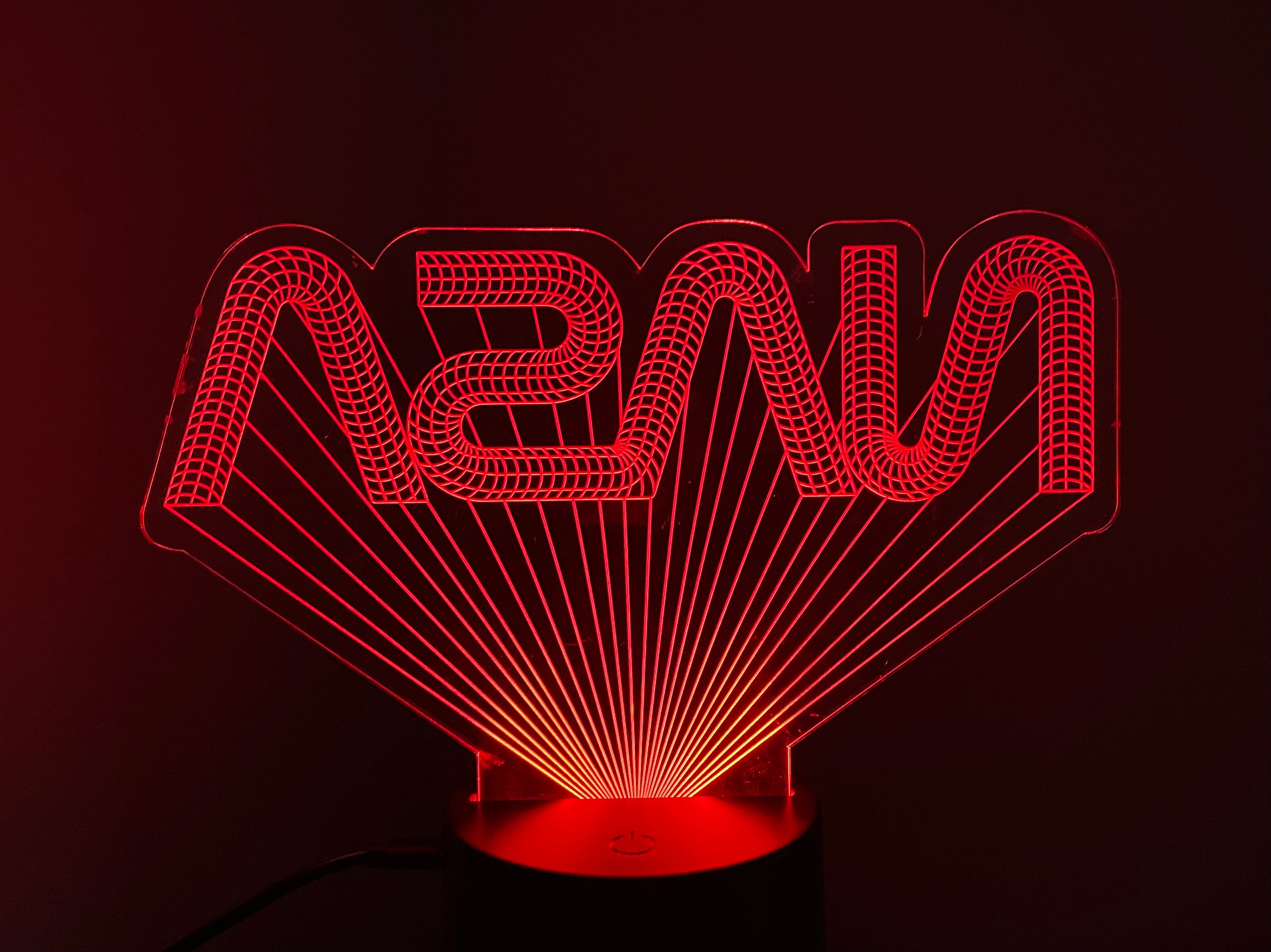 Small Nasa Worm Logo Color Change LED Light / Launch to Outerspace With ...