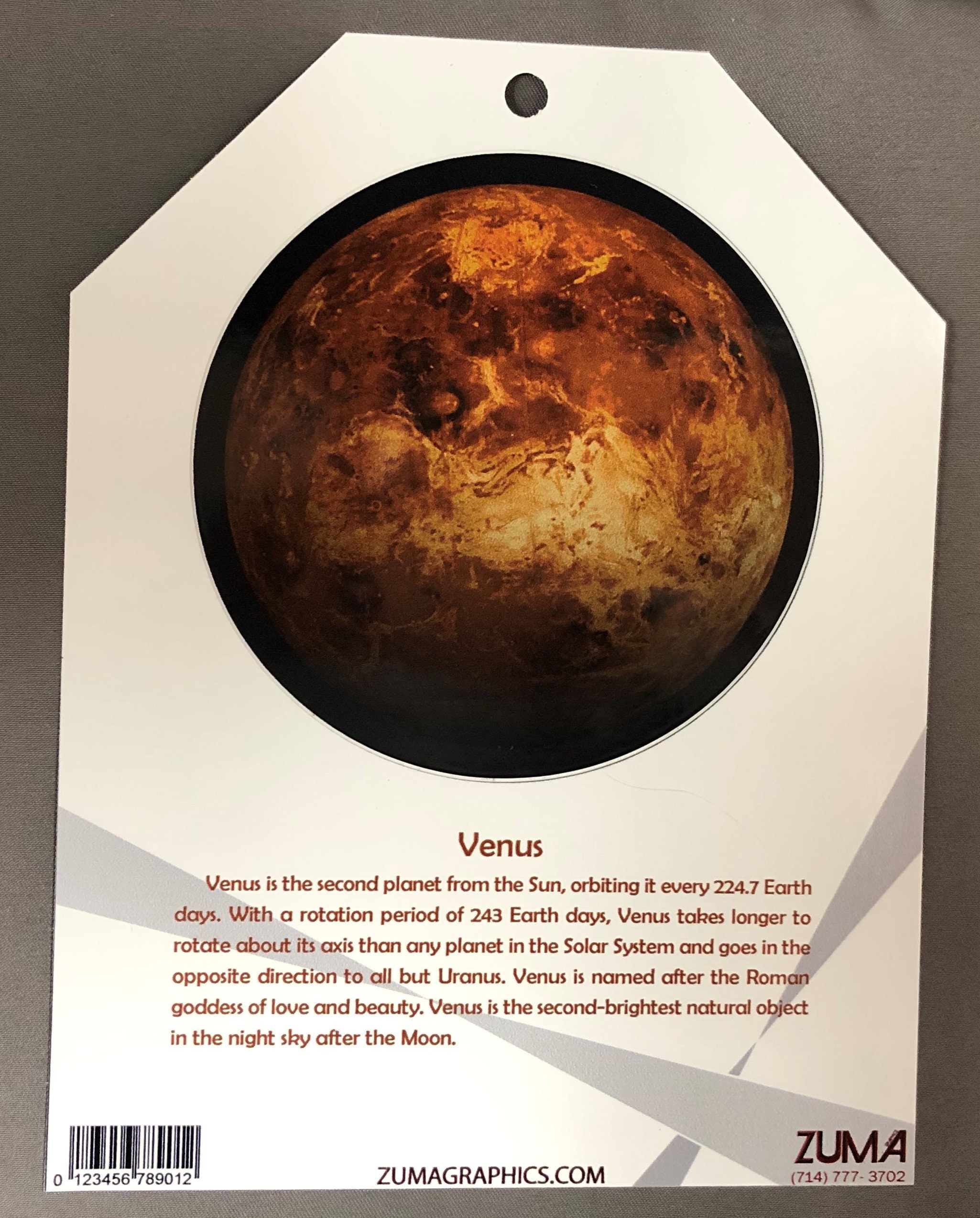 Solar System 9 Planet Sticker Decals on Informational Cards - Etsy