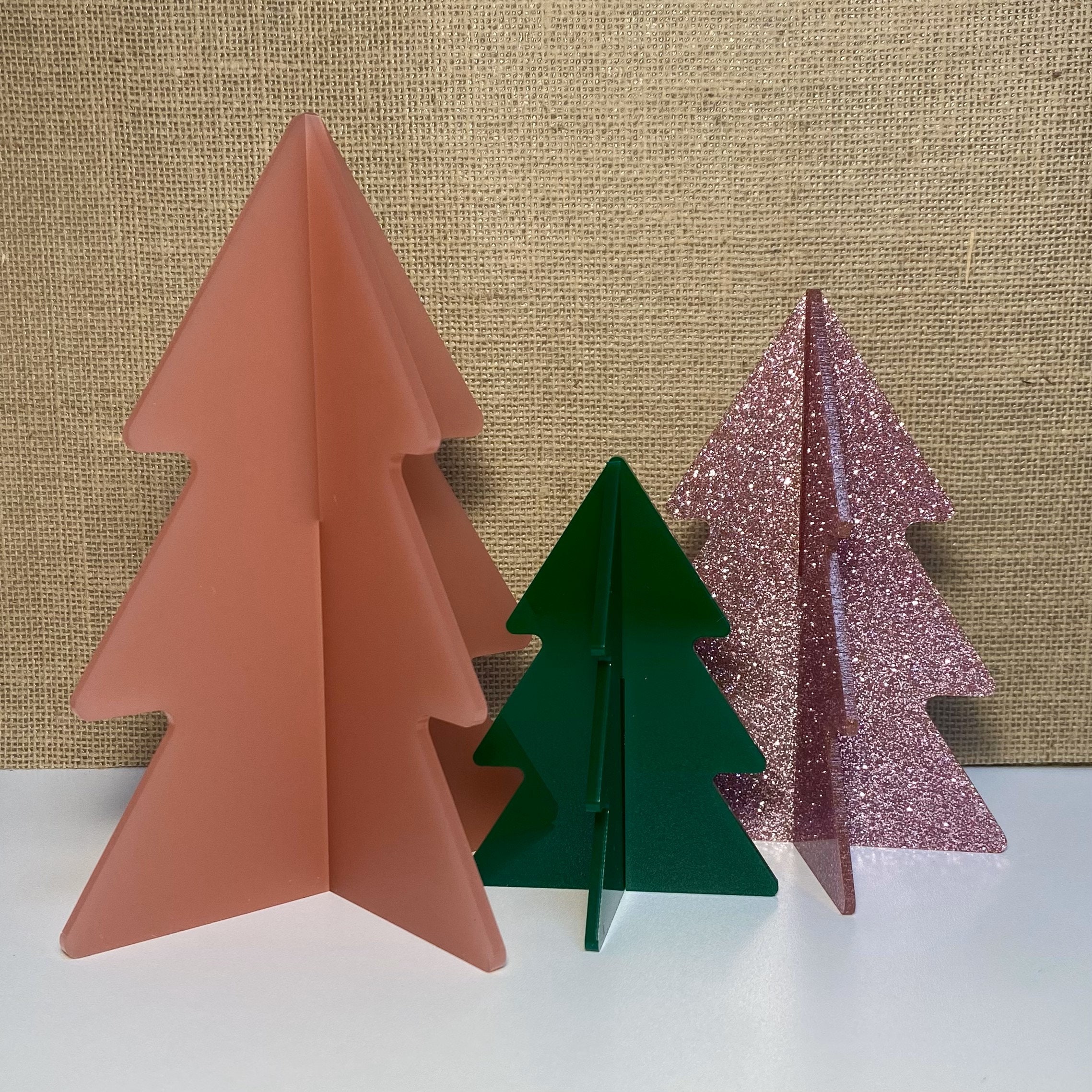 Customizable Acrylic Winter Tree Decor Holiday Christmas Tree Multi ...