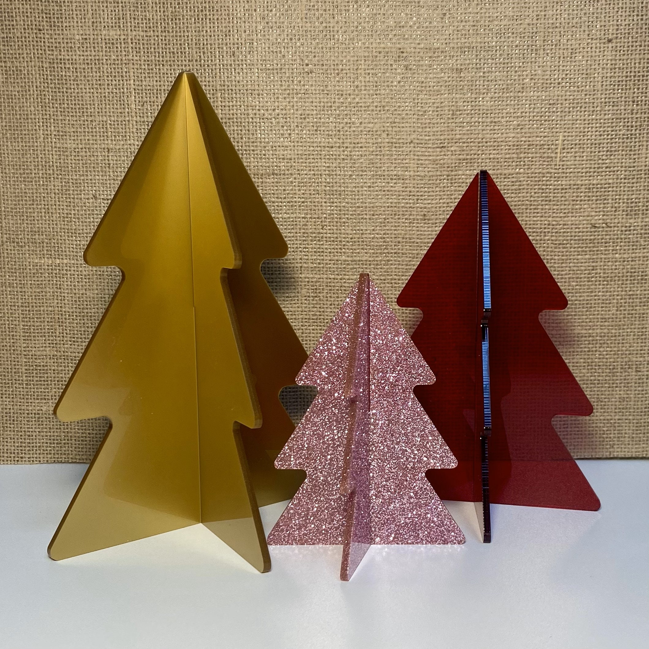 Customizable Acrylic Winter Tree Decor Holiday Christmas Tree Multi ...