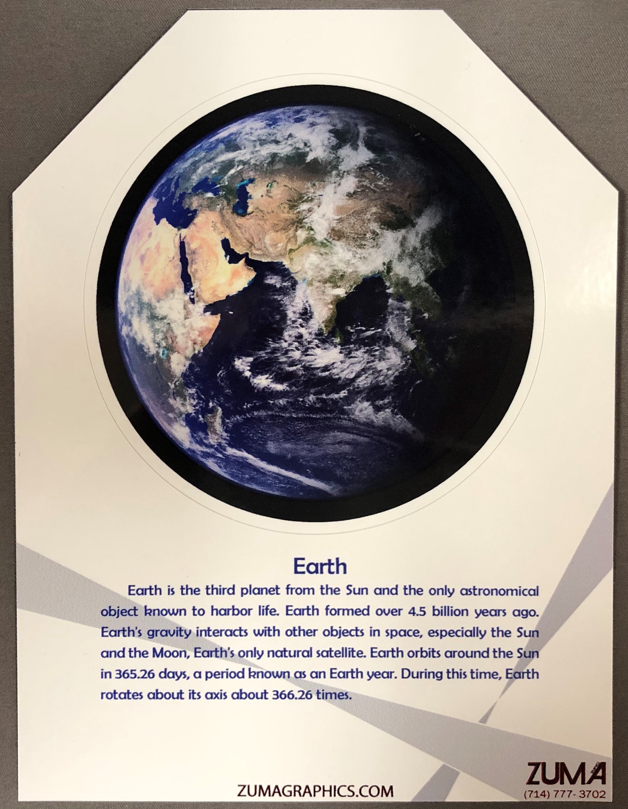 Solar System 9 Planet Sticker Decals on Informational Cards - Etsy