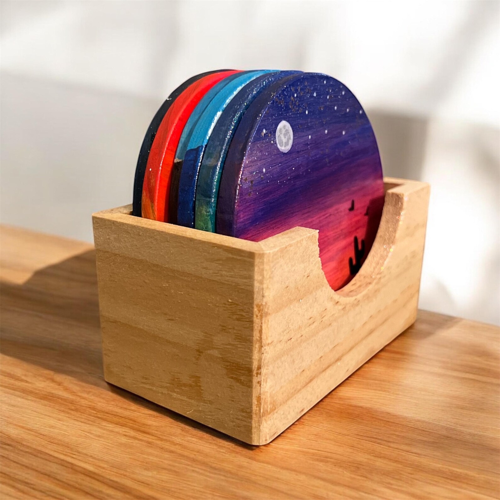 Hand Painted Coasters, Landscapes, Destinations, Desert, Beach ...