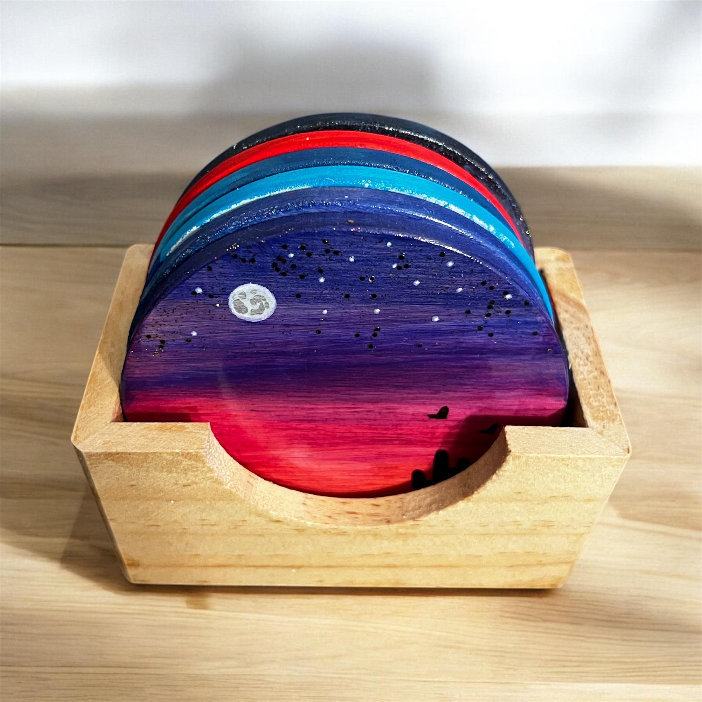 Hand Painted Coasters, Landscapes, Destinations, Desert, Beach ...