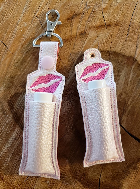 Soporte de lápiz labial llavero de bálsamo labial archivo de | Etsy