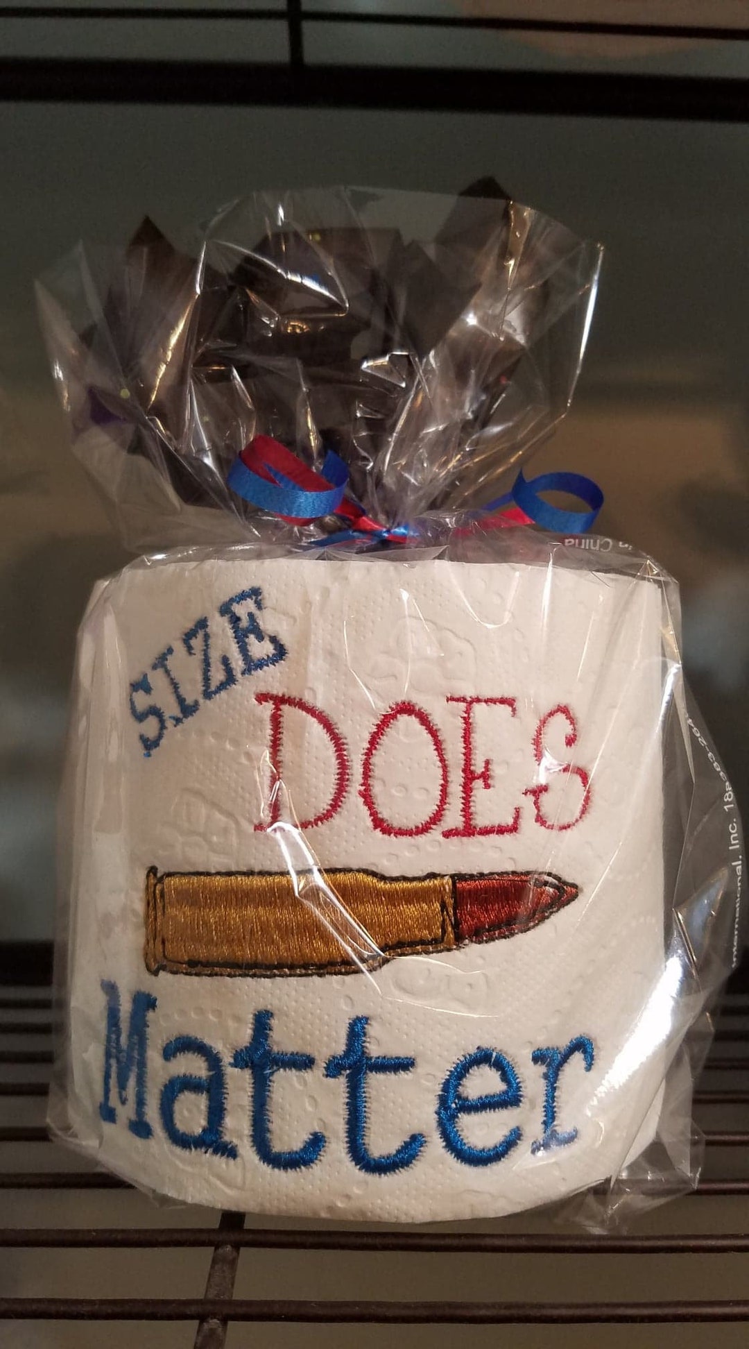 Size Does Matter Bullet Embroidery Digital File Design for Use Toilet ...