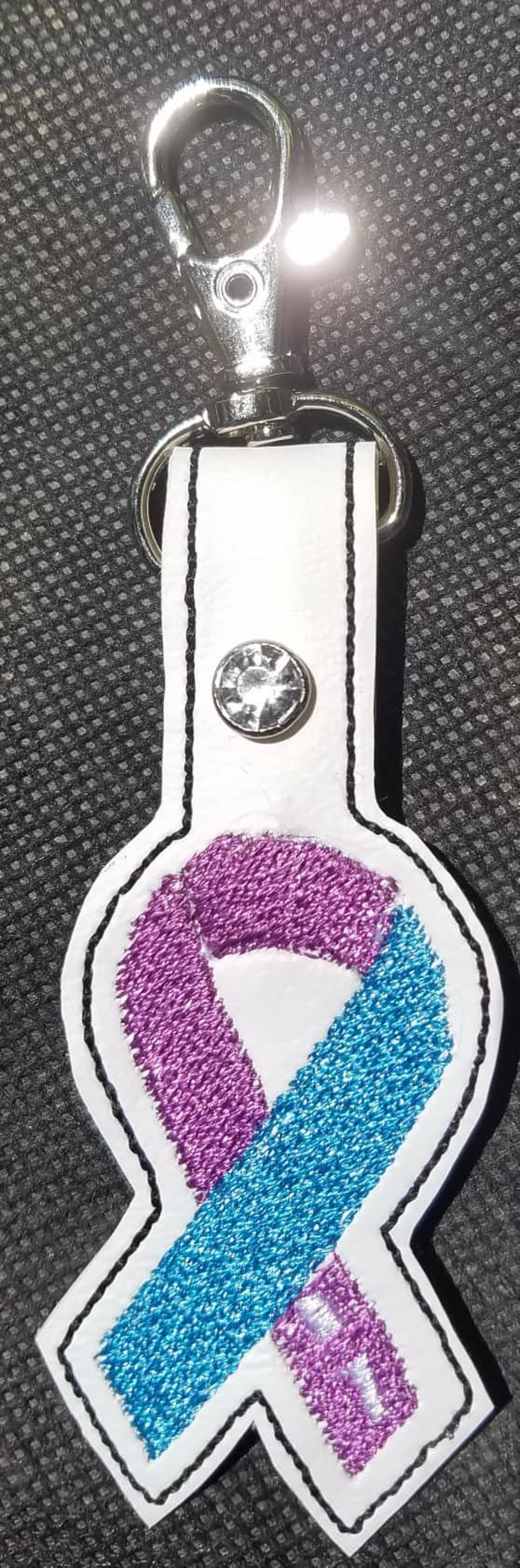 Semi Colon Awareness Ribbon Digital Embroidery Design File Key - Etsy