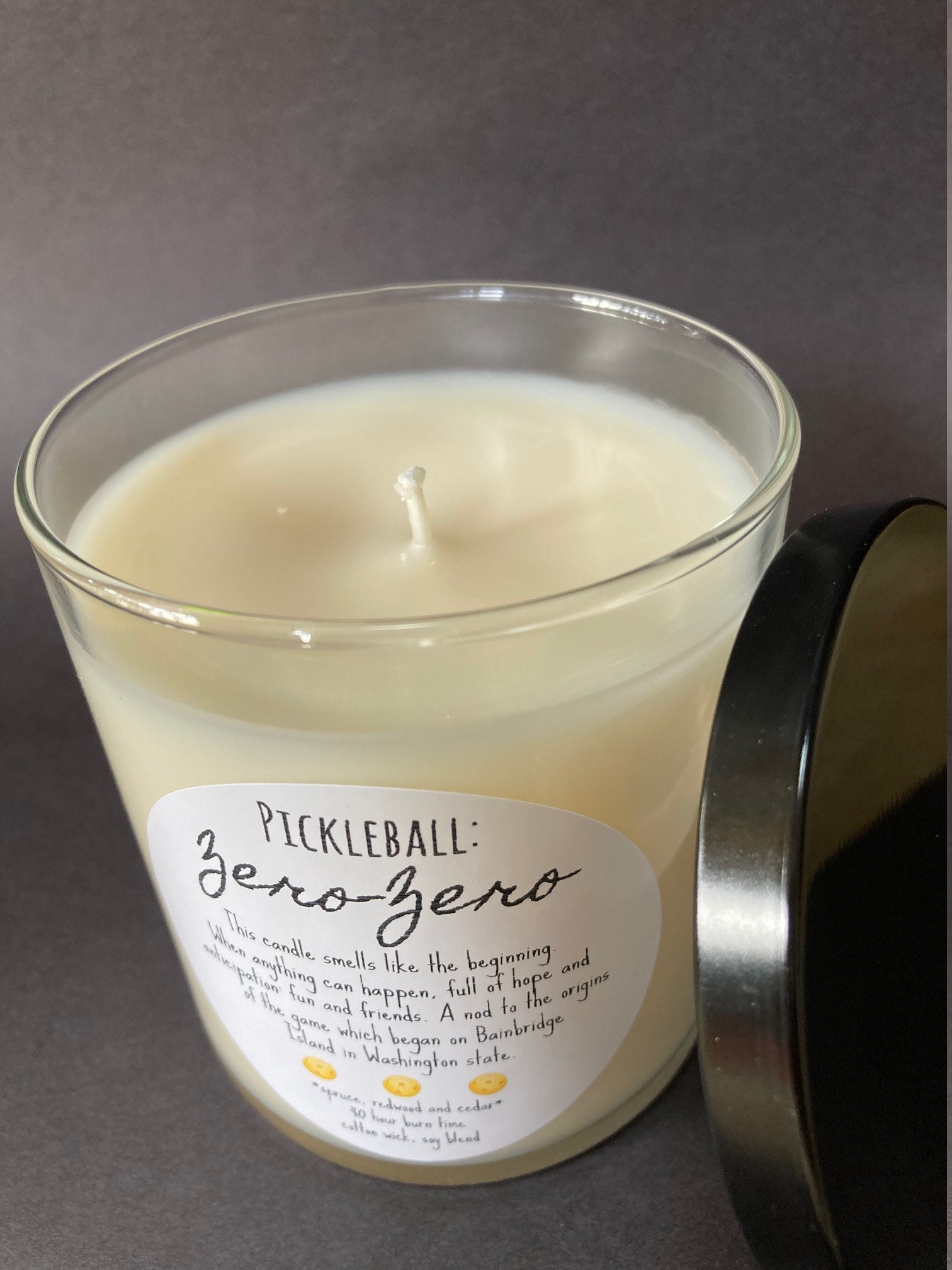 Pickleball: Zero-zero Candle - Etsy