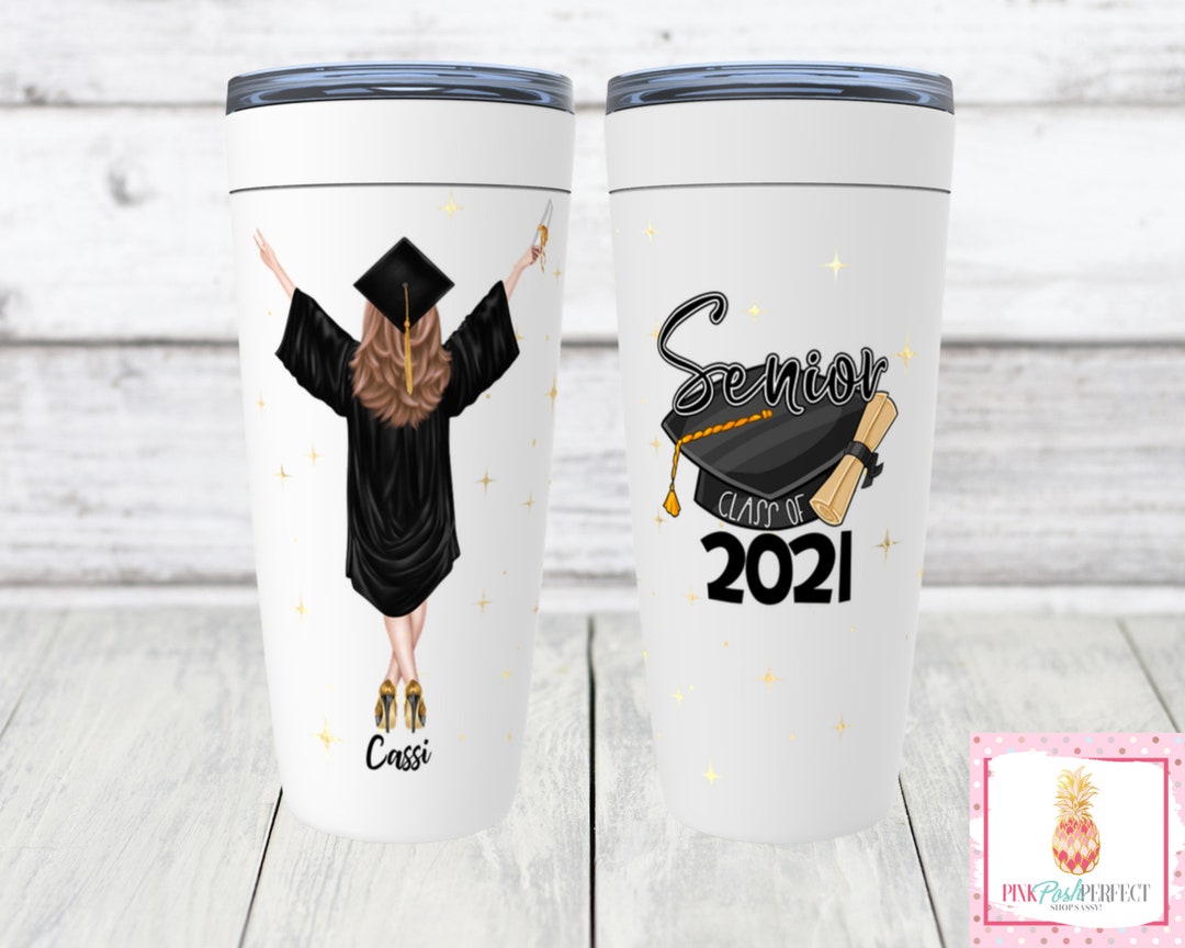 Custom Graduation Tumbler Class of 2022, Girl Graduation Gift, College ...