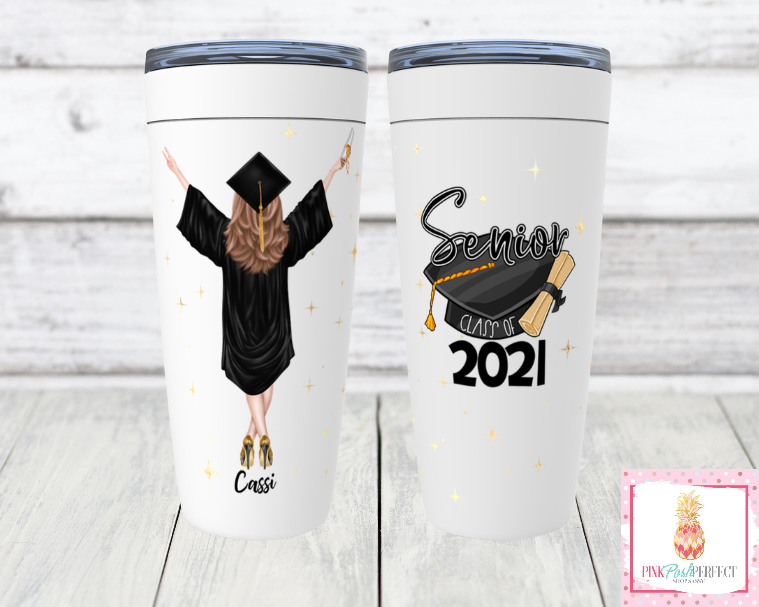 Custom Graduation Tumbler Class of 2022 Girl Graduation Gift - Etsy