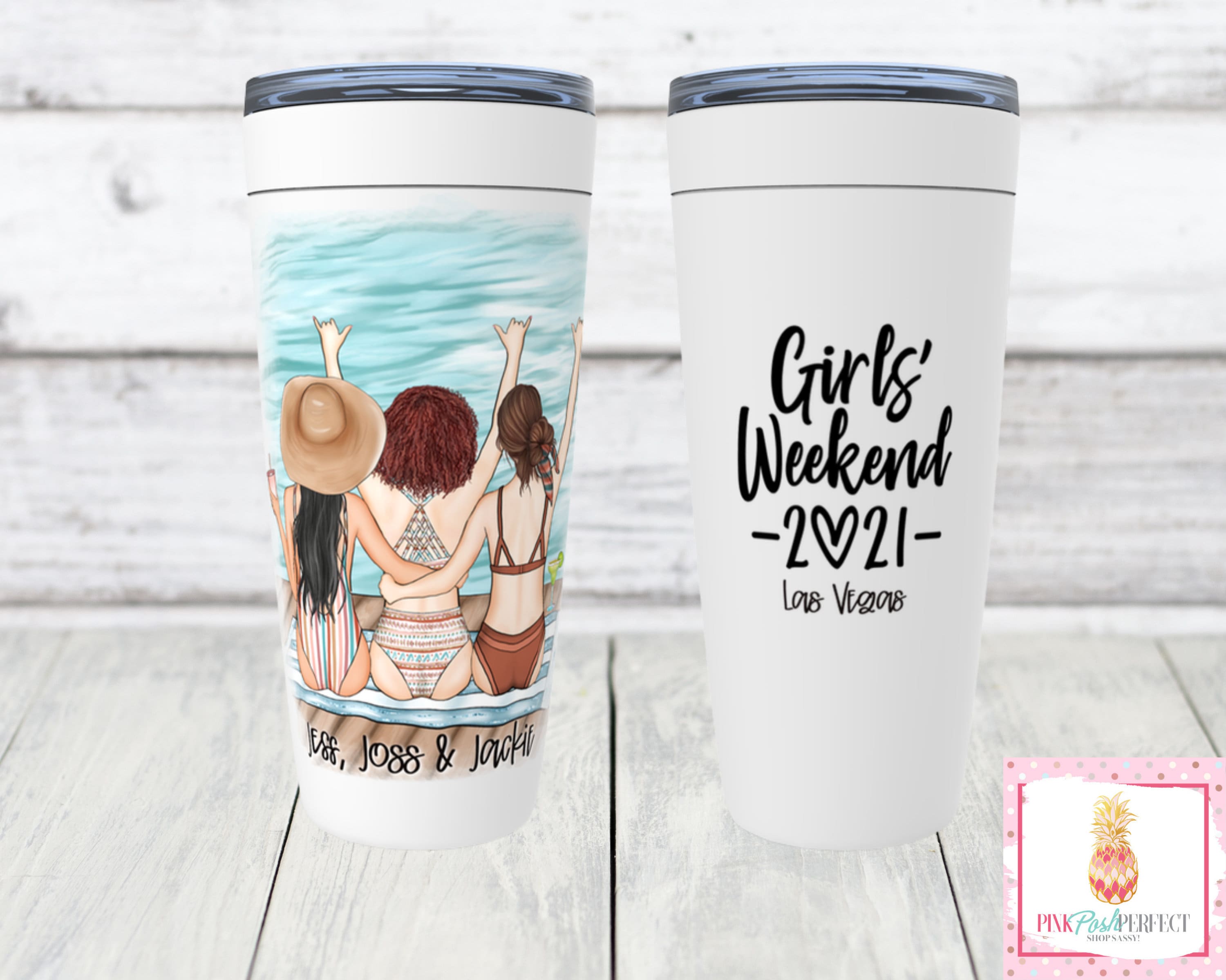Girls Weekend Cup Girls Trip Cup Custom Best Friend Tumbler | Etsy