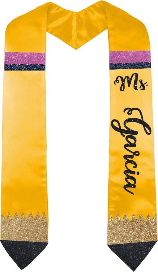 Graduation Teacher Pencil Stoles - Etsy