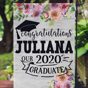 Congratulations Our 2020 Graduate, Personalized Graduation 2020 Garden ...