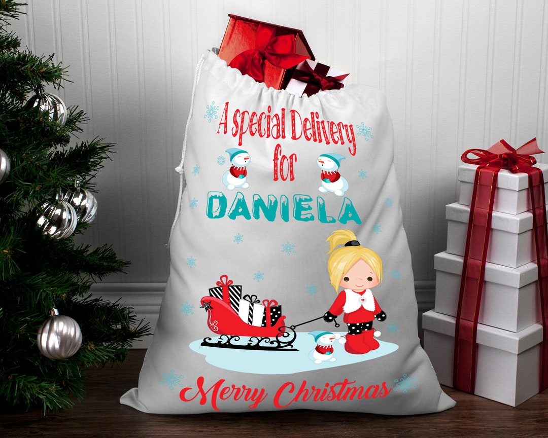 Personalized Santa Sack, Christmas Santa Sack, Santa Bag, Santa Sack ...