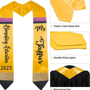 Unique and Eye-catching Personalized Graduation Pencil Stole for ...