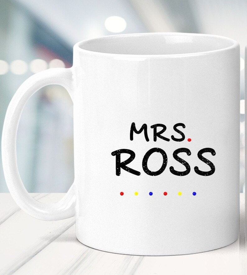 Friends TV Show Couple Mug Set Mrs Ross & Mr Rachel Funny Mug | Etsy