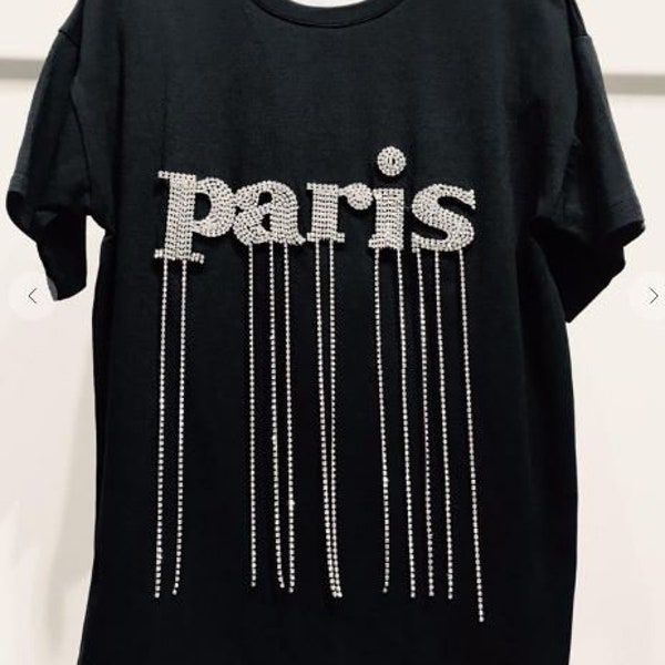 Rhinestone T Shirt - Etsy