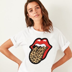 Leopard Lips Shirt, Lip Shirt, Leopard Lips T Shirt, Kiss Shirt, Lip T ...