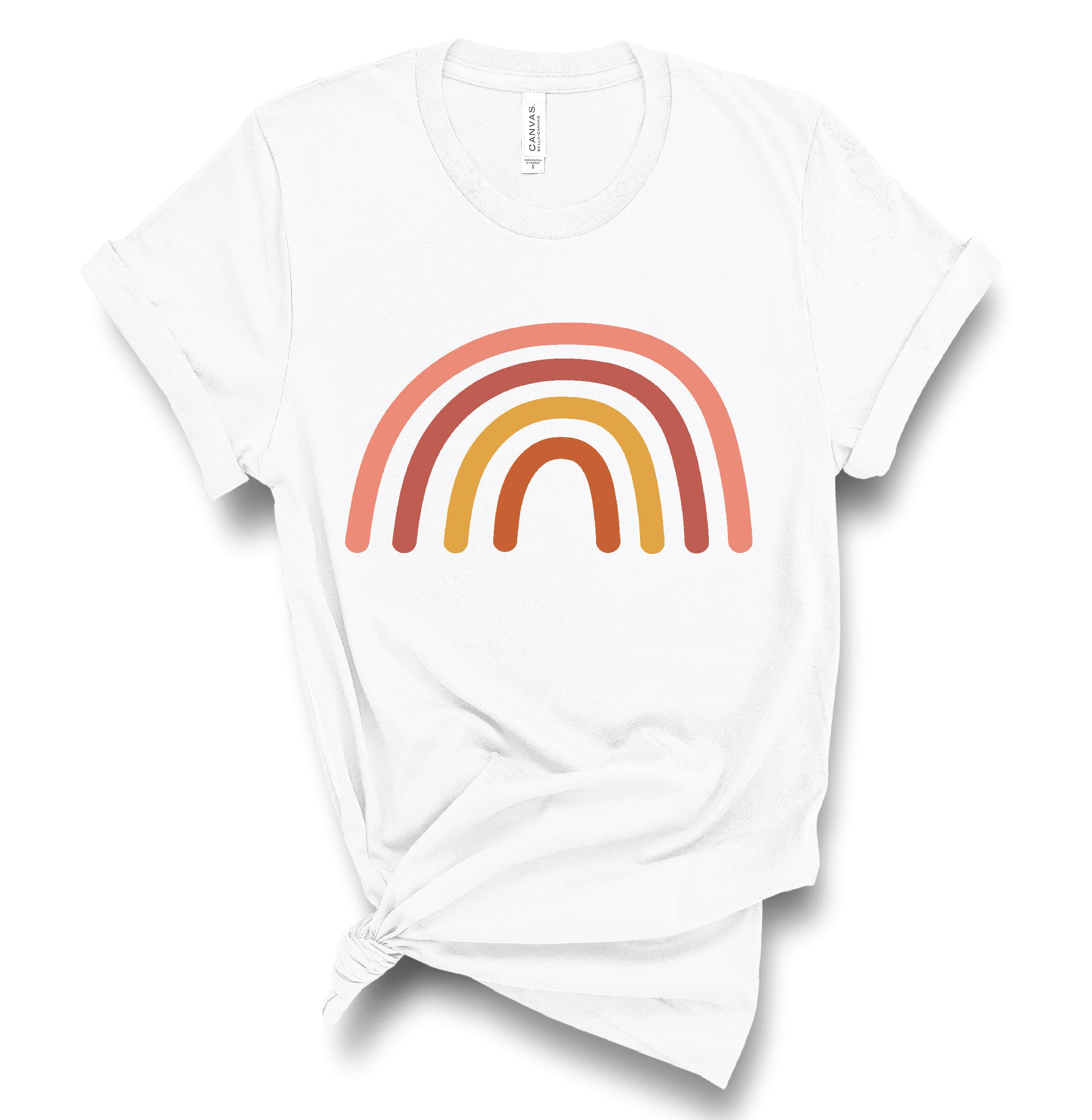 Rainbow Tee Abstract Rainbow T Shirt Neutral Rainbow - Etsy