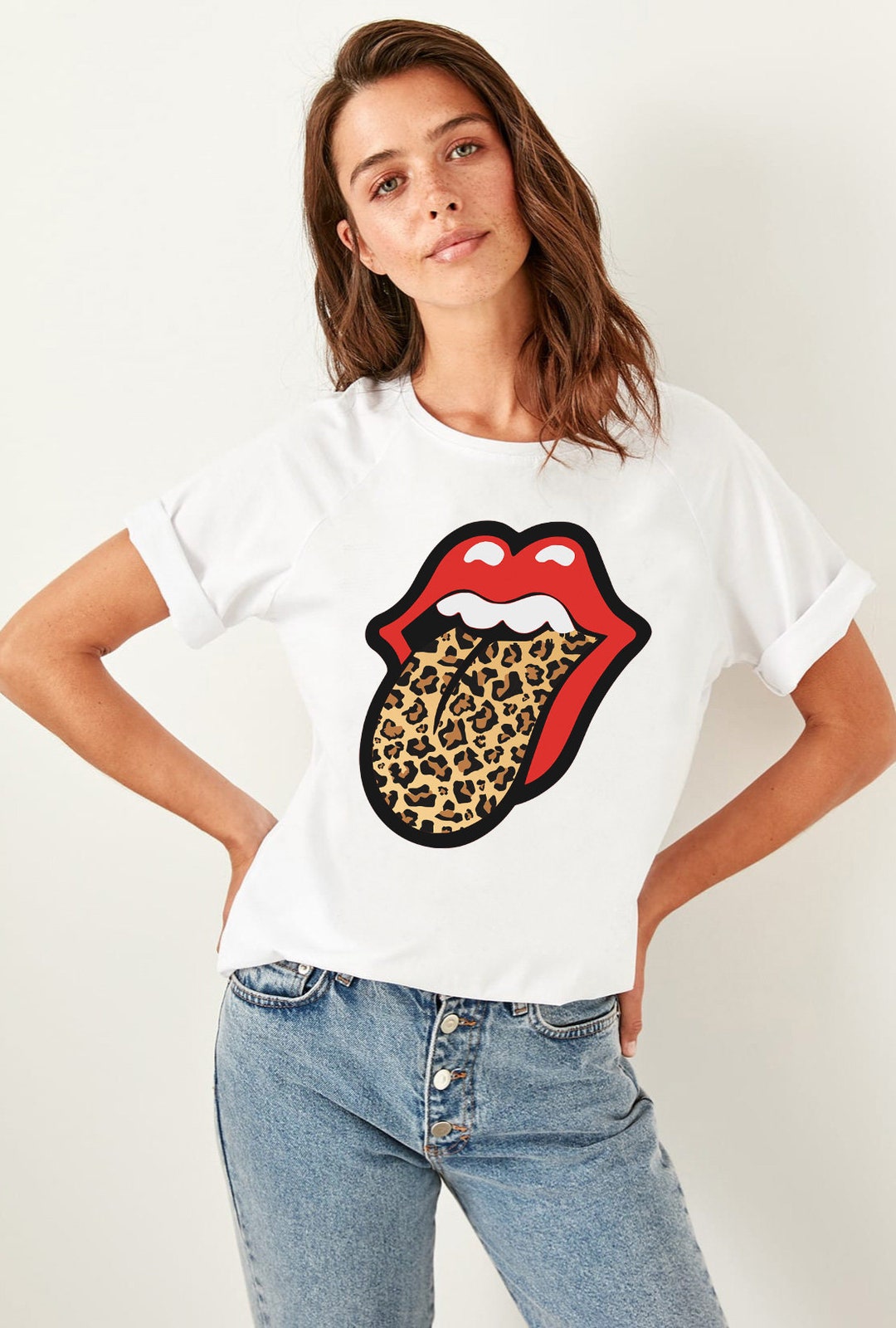 Leopard Lips Shirt, Lip Shirt, Leopard Lips T Shirt, Kiss Shirt, Lip T ...