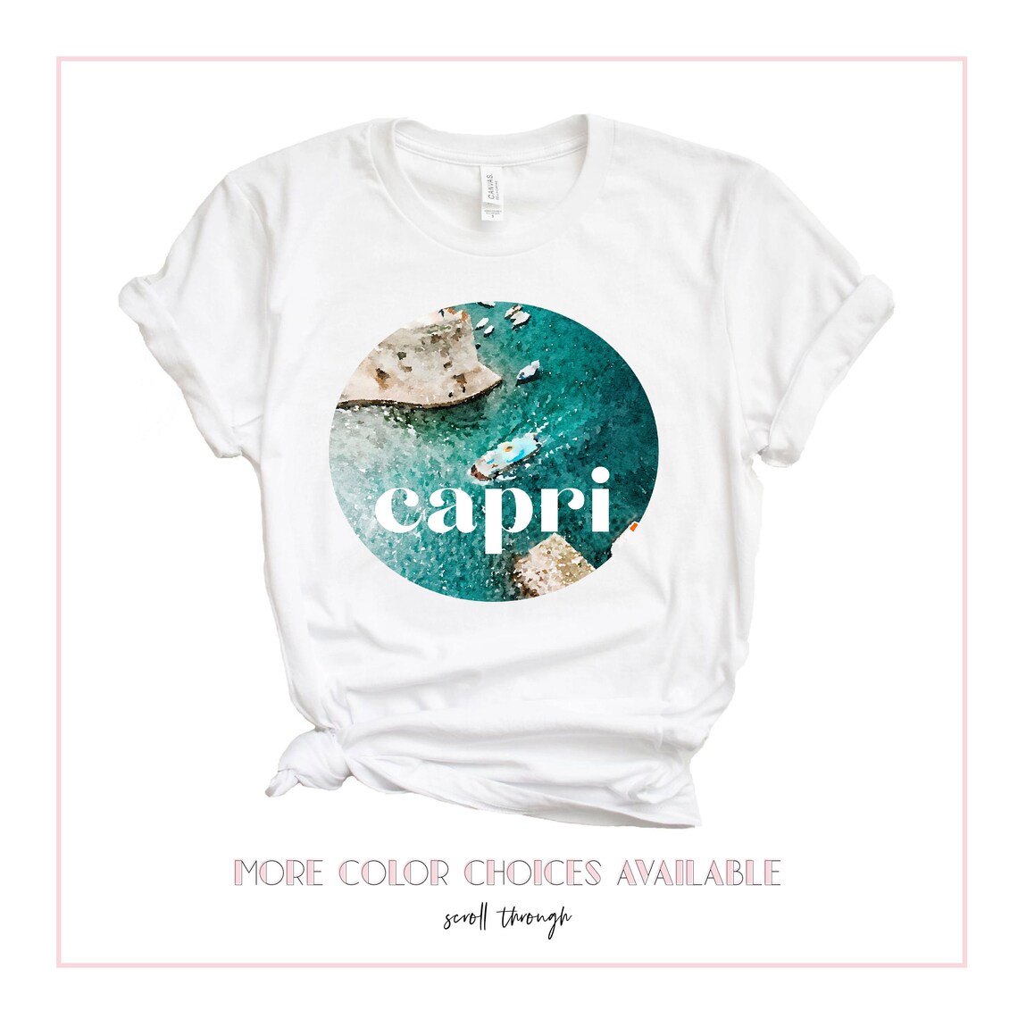 Capri Shirt Capri Italy Italy Shirt Italian Shirt Summer | Etsy